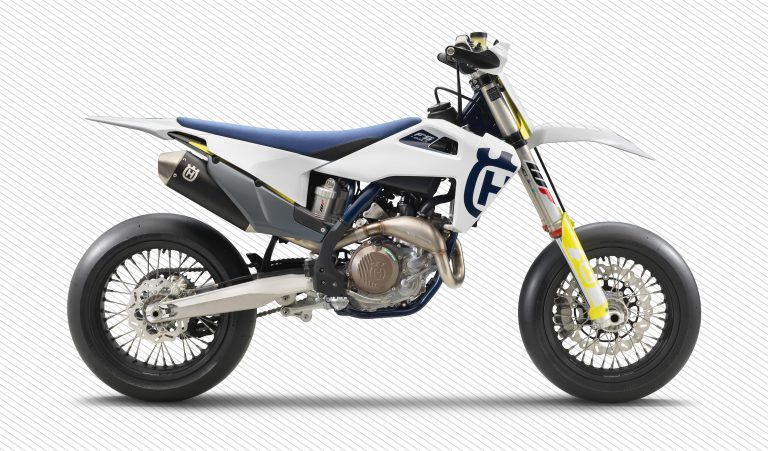 Here is the 2020 Husqvarna FS 450 Supermoto - Asphalt & Rubber