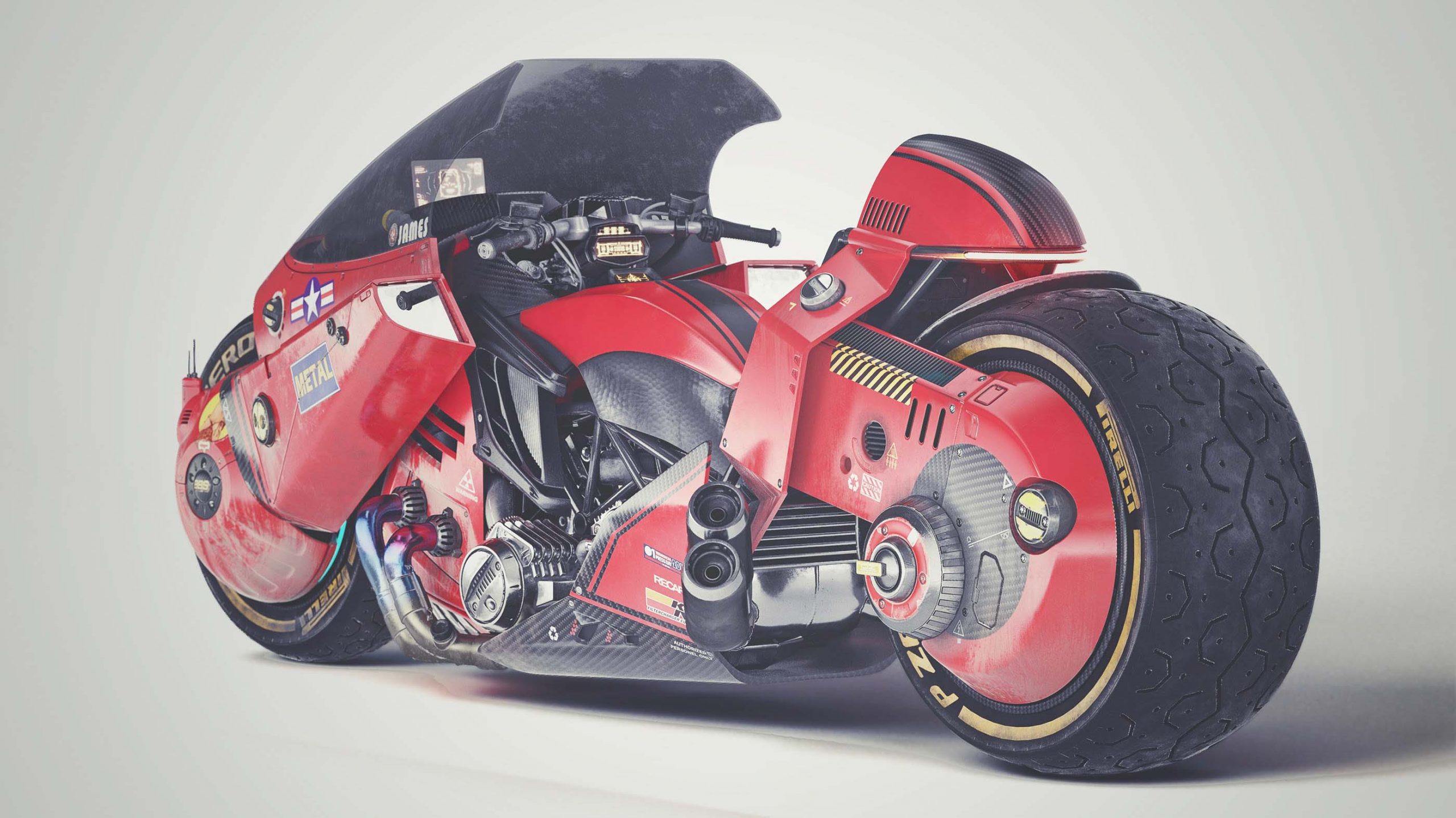 This Akira Motorcycle Concept by James Qiu Is Fire - Asphalt & Rubber