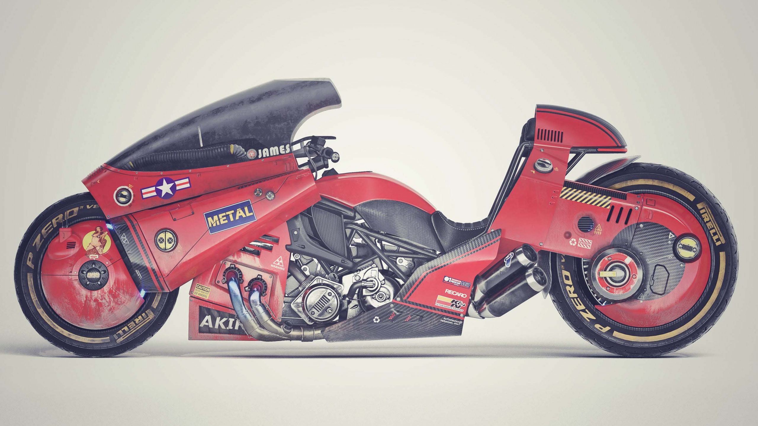 This Akira Motorcycle Concept by James Qiu Is Fire - Asphalt & Rubber